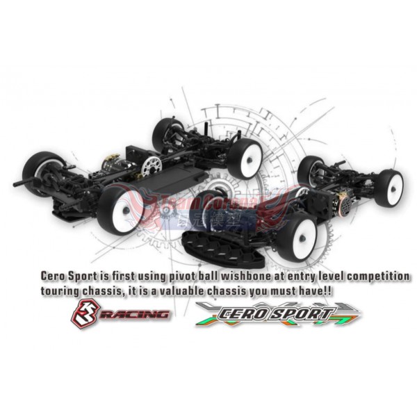 3Racing Cero Ultra Sport 5/5 1/10 4WD Touring Car Kit