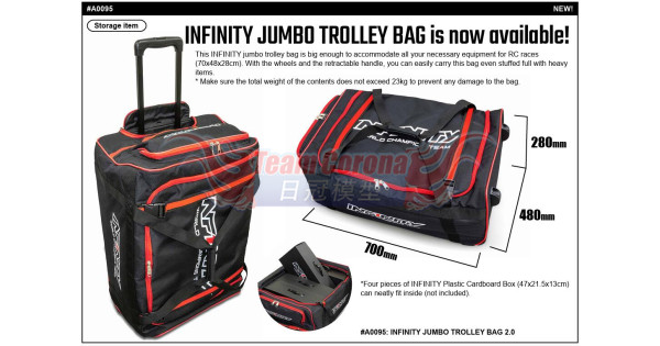 INFINITY JUMBO TROLLEY BAG 2.0 #A0095