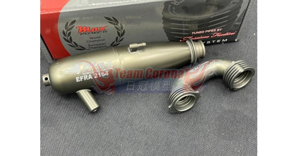 Max Power EFRA 2164 with 22599 manifold .21 GT Black Hard Exhaust pipe set