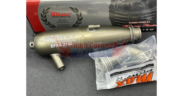 Max Power EFRA 2164 with 2499 manifold .21 On-road Black Exhaust pipe set