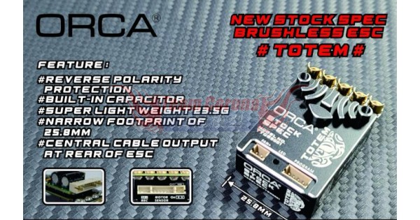 Orca Totem 80A Stock Brushless Electronic Speed Controller ESC