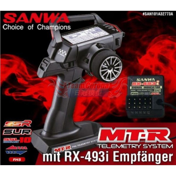 Sanwa MT-R FH5 Radio with RX493i Receiver