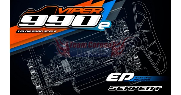 Serpent Viper 990E 4wd 1/8 Electric On-road Car kit 904006
