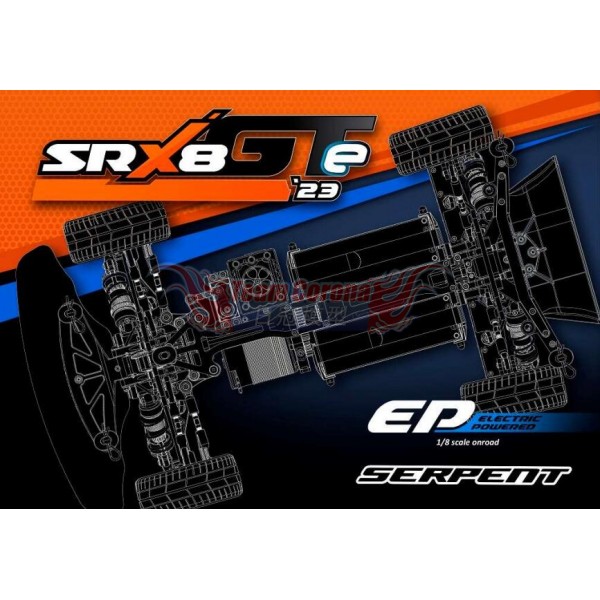 Serpent SRX8GTE 2023 4wd 1/8 Electric GT Car kit #600067