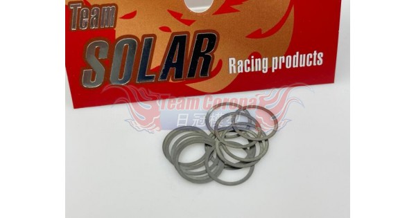 Team Solar 10x12x0.1mm Stainless Steel Shim 10pcs S101201