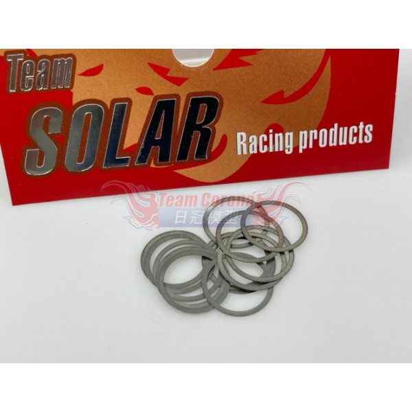 Team Solar 10x12x0.1mm Stainless Steel Shim 10pcs S101201
