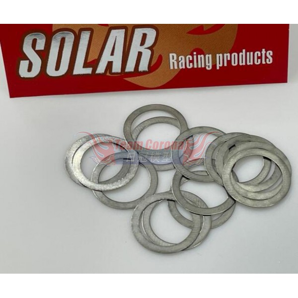 Team Solar 12x16x0.2mm Stainless Steel Shim 10pcs S121602