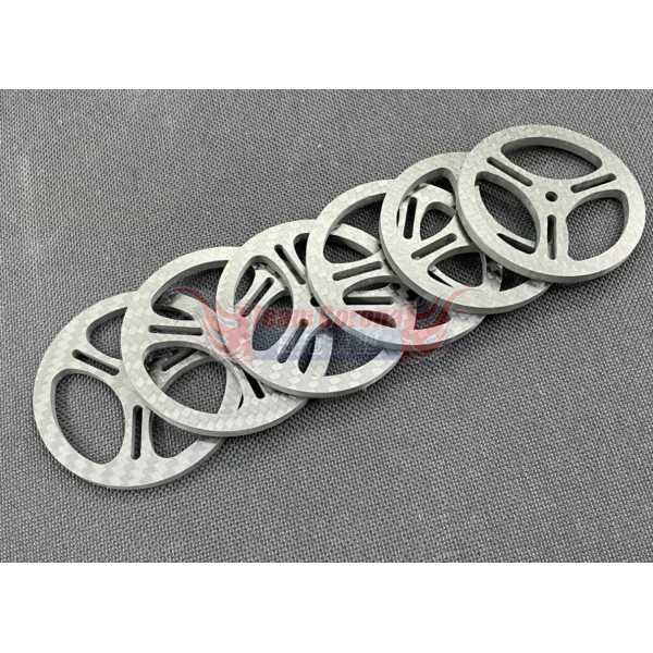 Team Solar Carbon Set-up Wheel for 1/10 GP Nitro Foam Tires 58/60/62mm ...